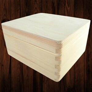 Decorative Wooden Storage Boxes With Lid | 2 Sizes | Lipped Rabbet ...