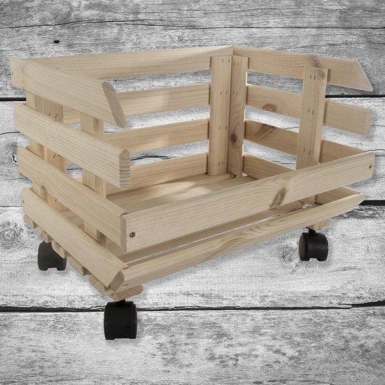 Wooden Vegetable Boxes | Choice of Options | Food Storage Rack Trolley ...