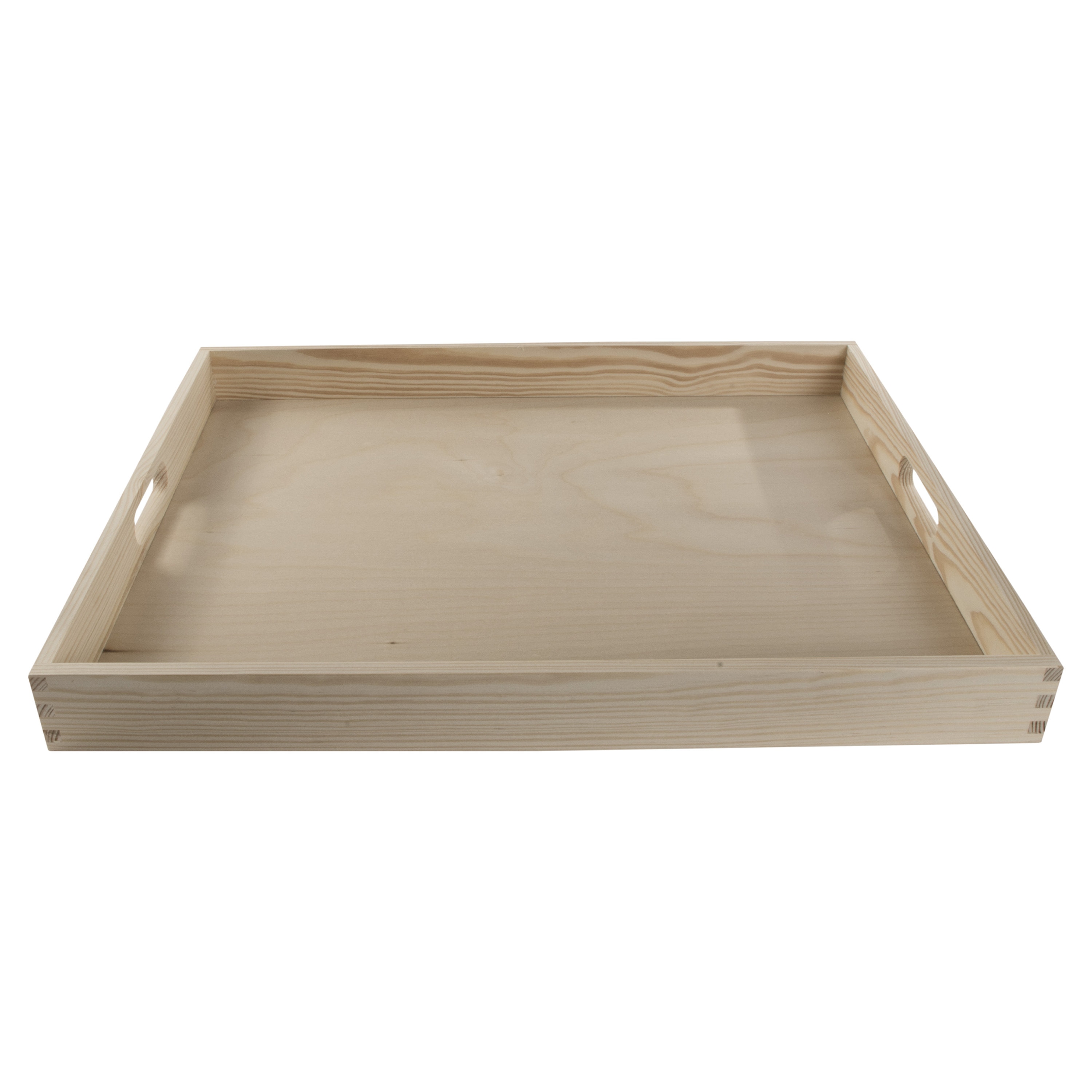 Extra Large Wooden Shallow Serving Tray With Handles 50 X 40 - Etsy