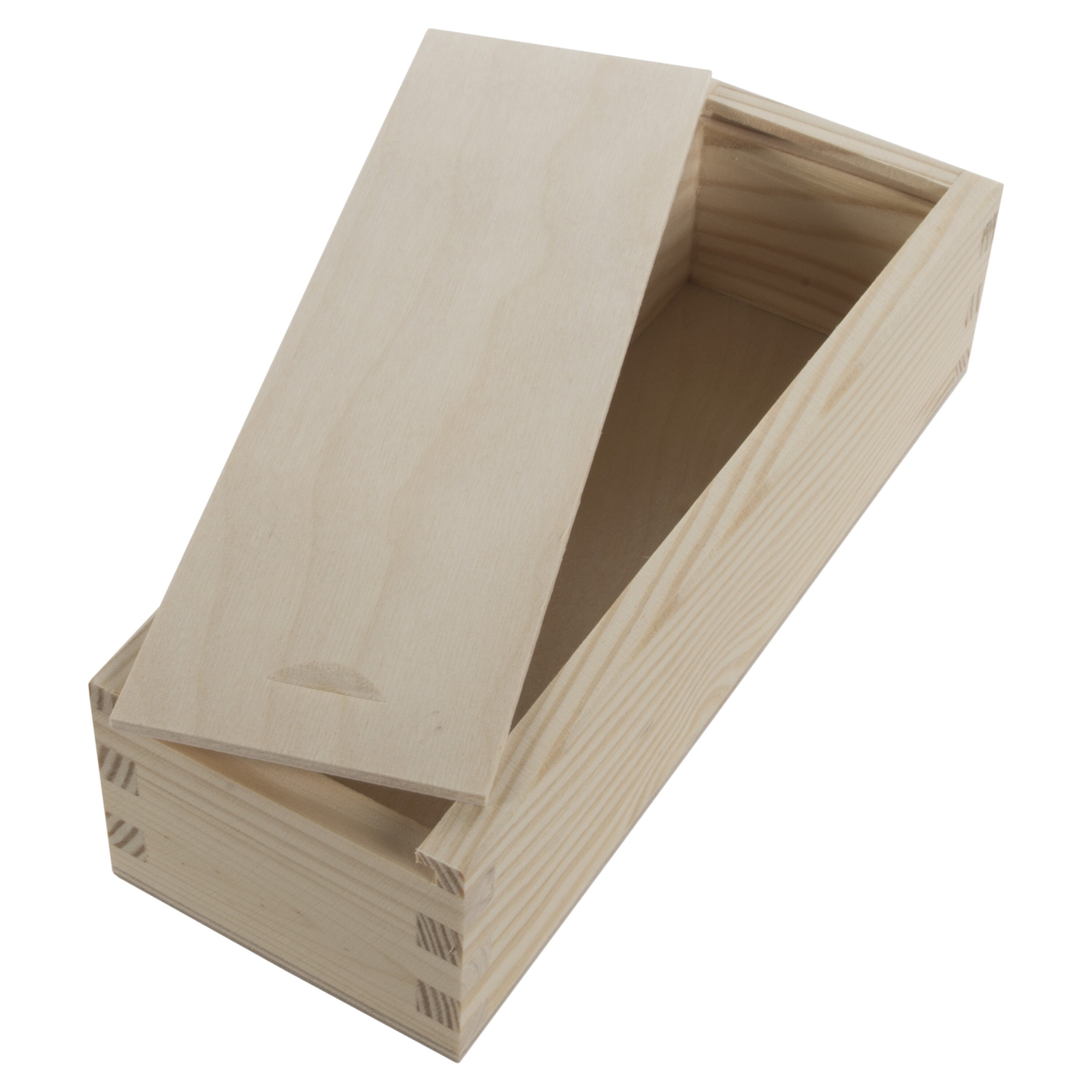 Blank Wooden Sliding Lid Boxes | Small Medium Large | Keepsake Memory ...