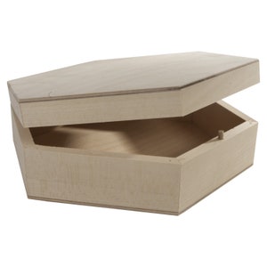 Hexagonal Blank Wooden Boxes | Choice of Sizes | Hinged Lid | Craft ...