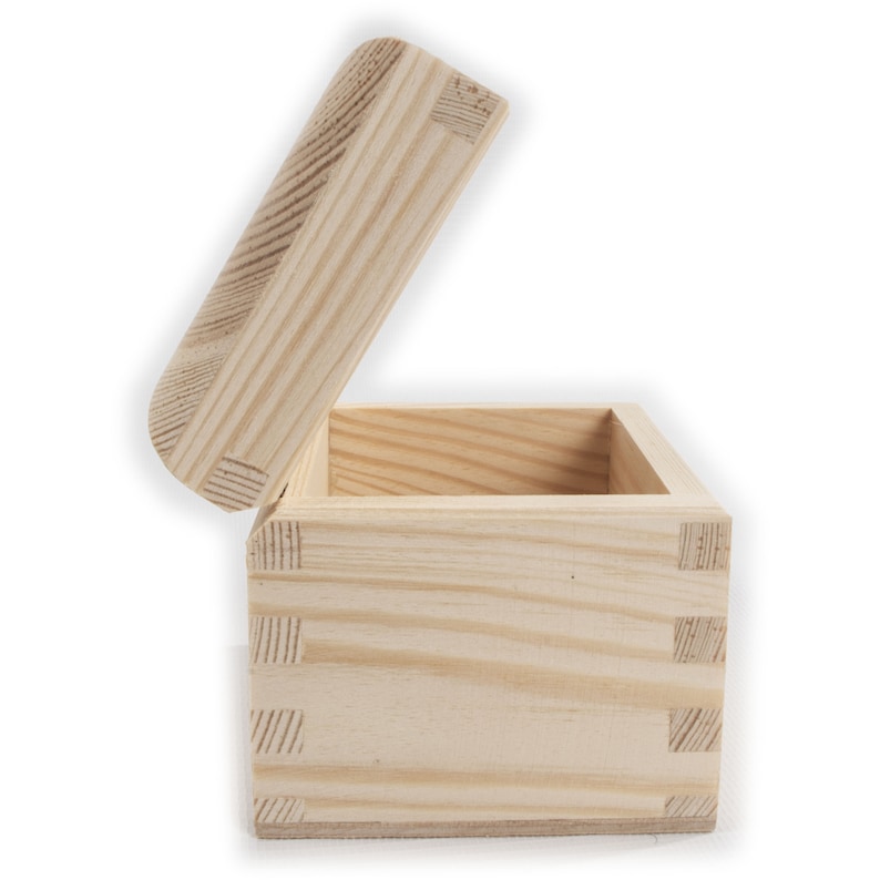 Plain Blank Wooden Small Storage Cube Box With Lid Trinket - Etsy UK