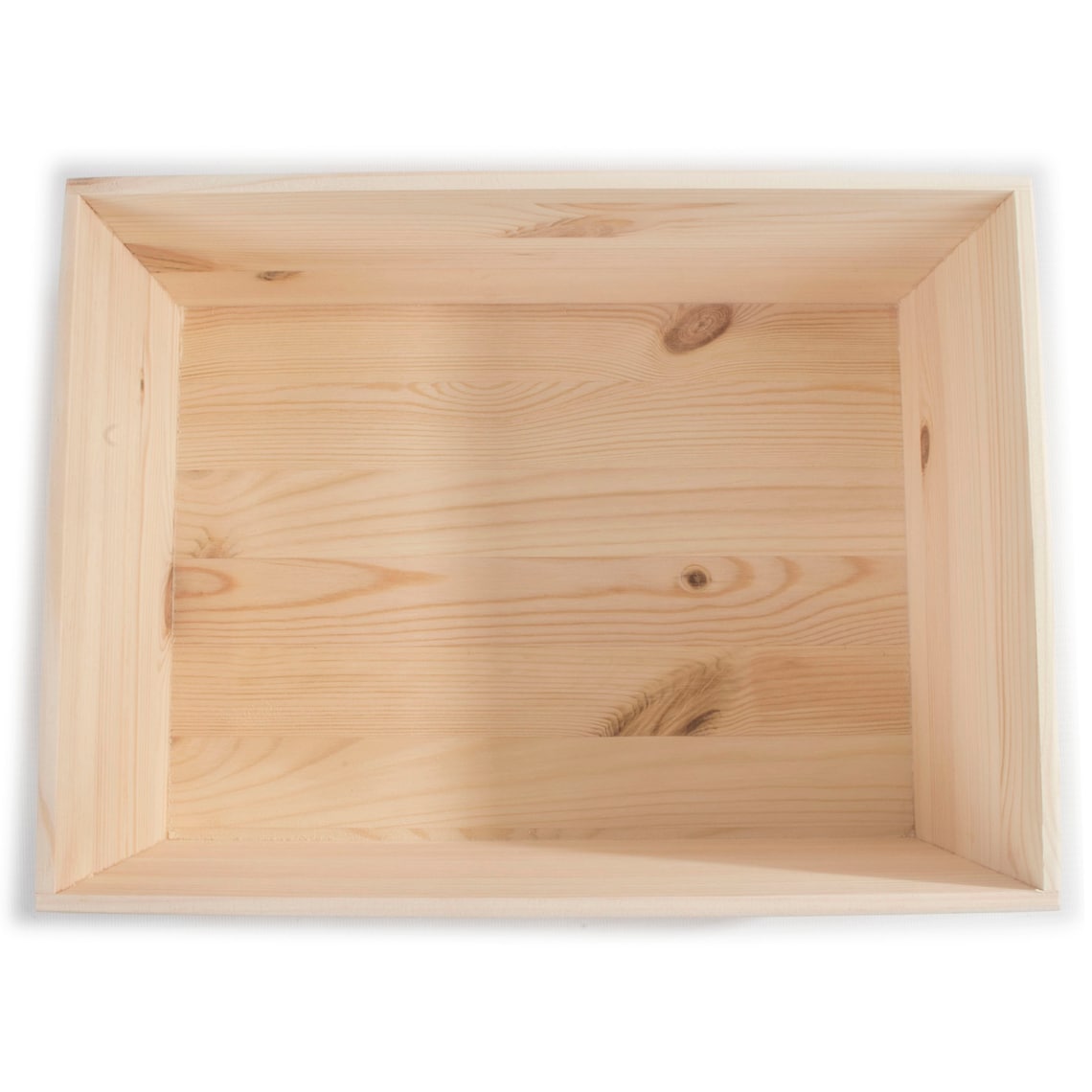 Large Plain Wooden Open Box | 33x25x15 Cm | Natural Pine Display ...