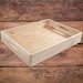 Wooden Shallow Tray Crate | 40 X 30 X 6.5 Cm | Stackable | Tea Coffee ...