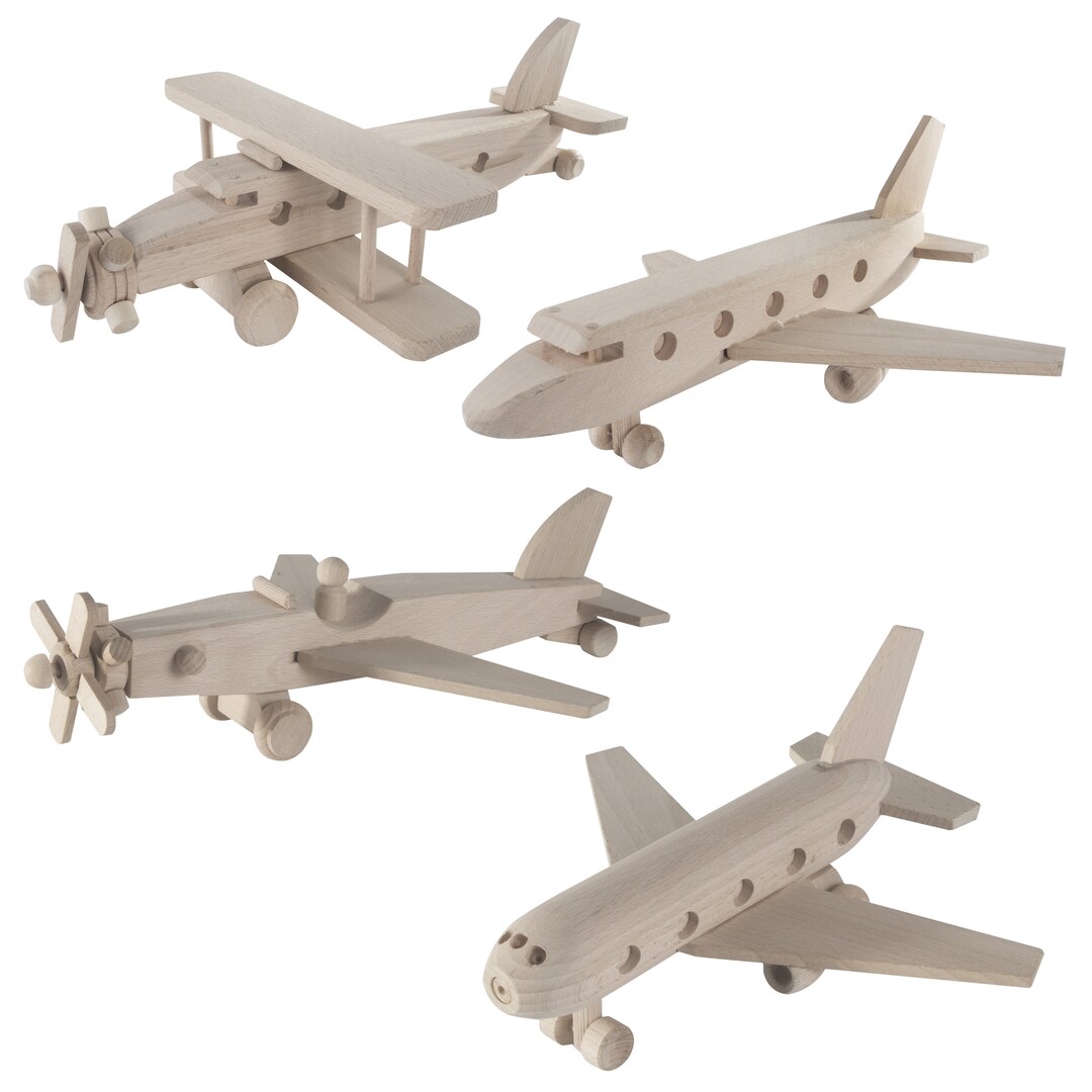 Wooden Aircraft Jet Cargo Aircraft Plane | Handmade Toy | Plain ...