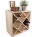 Square Wooden 24 Bottle Wine Rack | 52 X 25 X 52 Cm | Floor Standing ...