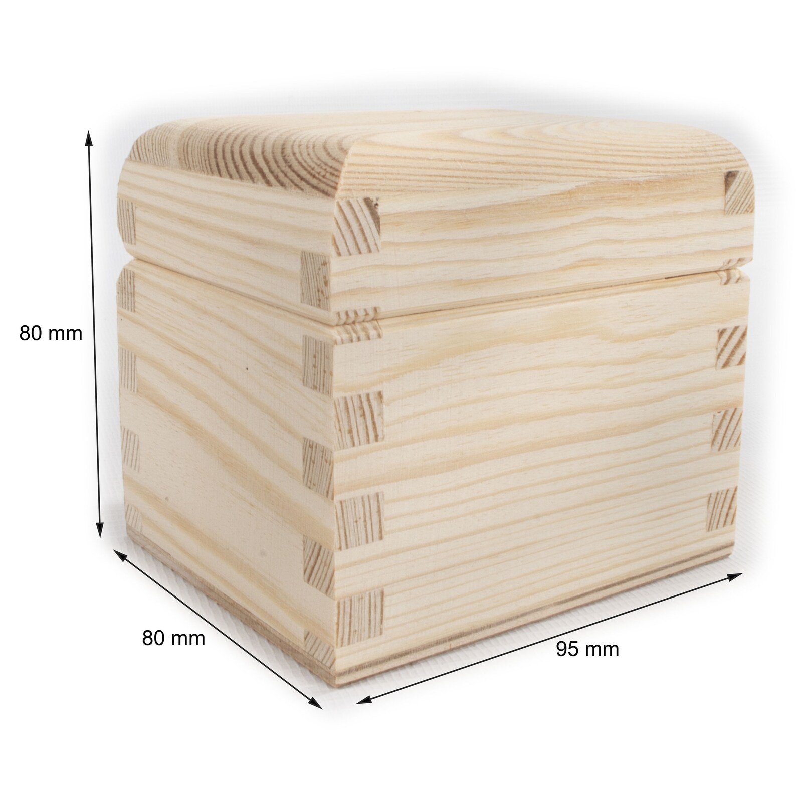 Plain Blank Wooden Small Storage Cube Box With Lid | 9.5x8x8 Cm ...