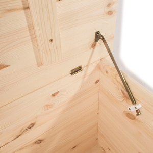 Extra Large Wooden Decorative Storage Chest Bedding Trunk With Hinged ...