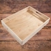 Wooden Shallow Tray Crate | 40 X 30 X 6.5 Cm | Stackable | Tea Coffee ...