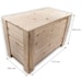 Large Wooden Decorative Storage Chest Bedding Trunk With Hinged Lid ...