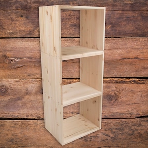3 Tier Wooden Bookcase Shelving Display Storage Unit - Etsy