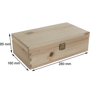 Natural Wood 8 Compartments Storage Box | 28 X 16 X 8.5 Cm | Entirely ...