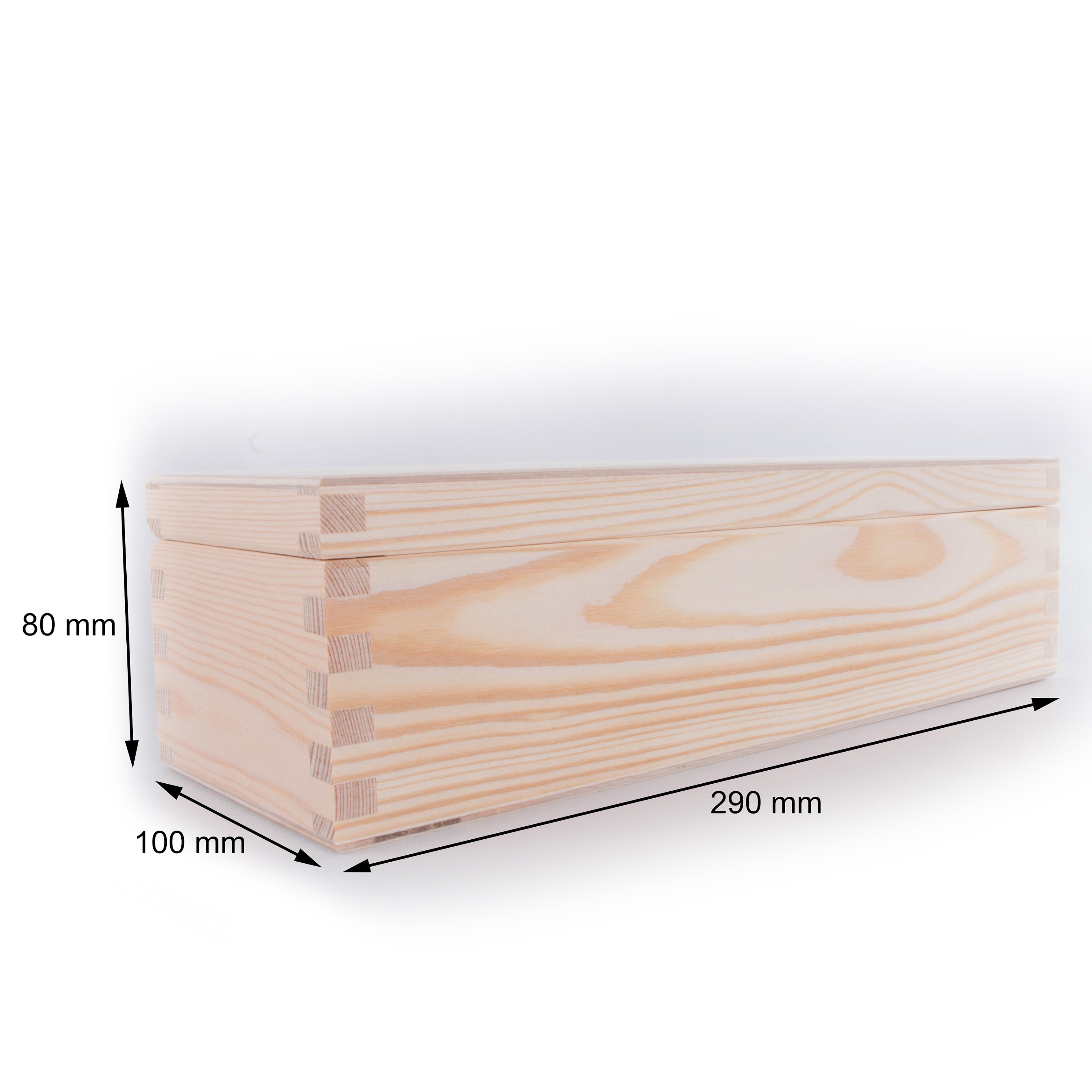 Wooden Oblong Box With Hinged Lid Memory Keepsake Trinket - Etsy UK