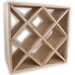 Square Wooden 24 Bottle Wine Rack | 52 X 25 X 52 Cm | Floor Standing ...
