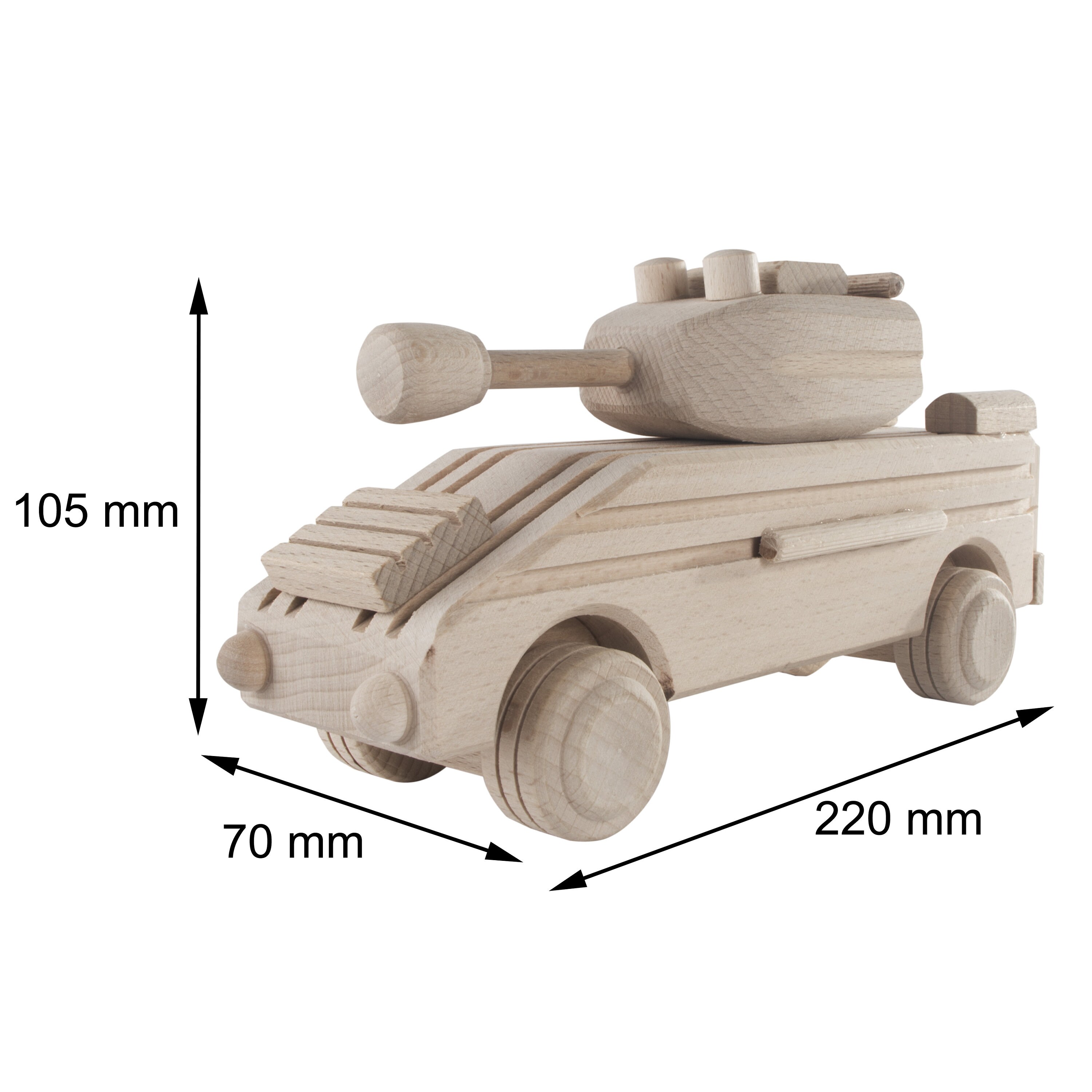 Wooden Tank Military Armored Fighting Vehicles | Handmade Toy | Plain ...