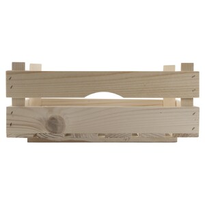 Plain Wooden Crate | Slatted Storage Box Presentation Display Apple ...