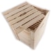 Plain Pinewood Wooden Laundry Bin Basket Storage Box Organiser | Square ...