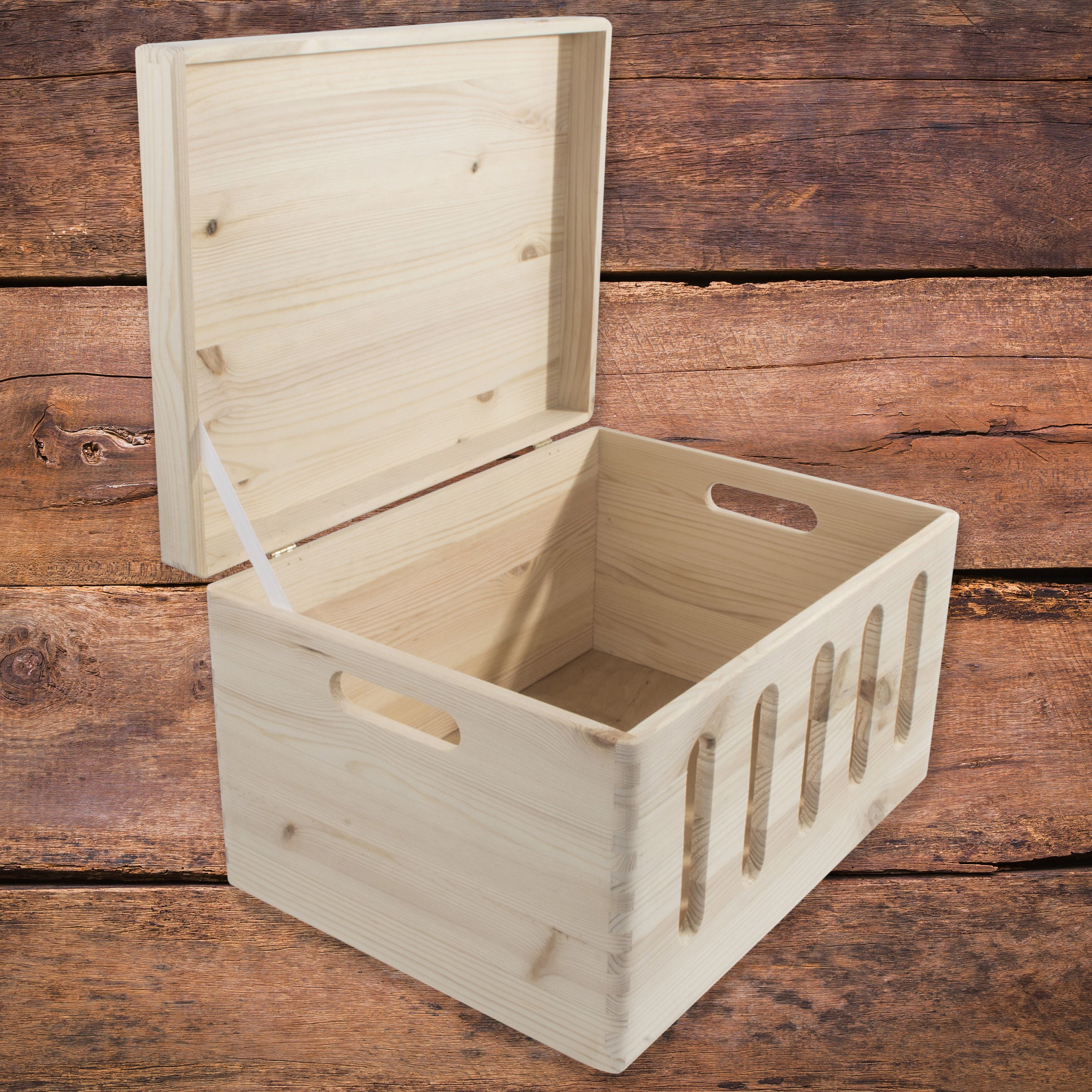 Wooden Storage Boxes Front Cut-outs | Choice of Options | Multi-purpose ...