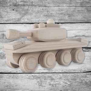 Wooden Tank Military Armored Fighting Vehicles | Handmade Toy | Plain ...