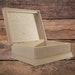 Traditional Style Blank Wooden Boxes With Hinged Lid | Craft Keepsake ...