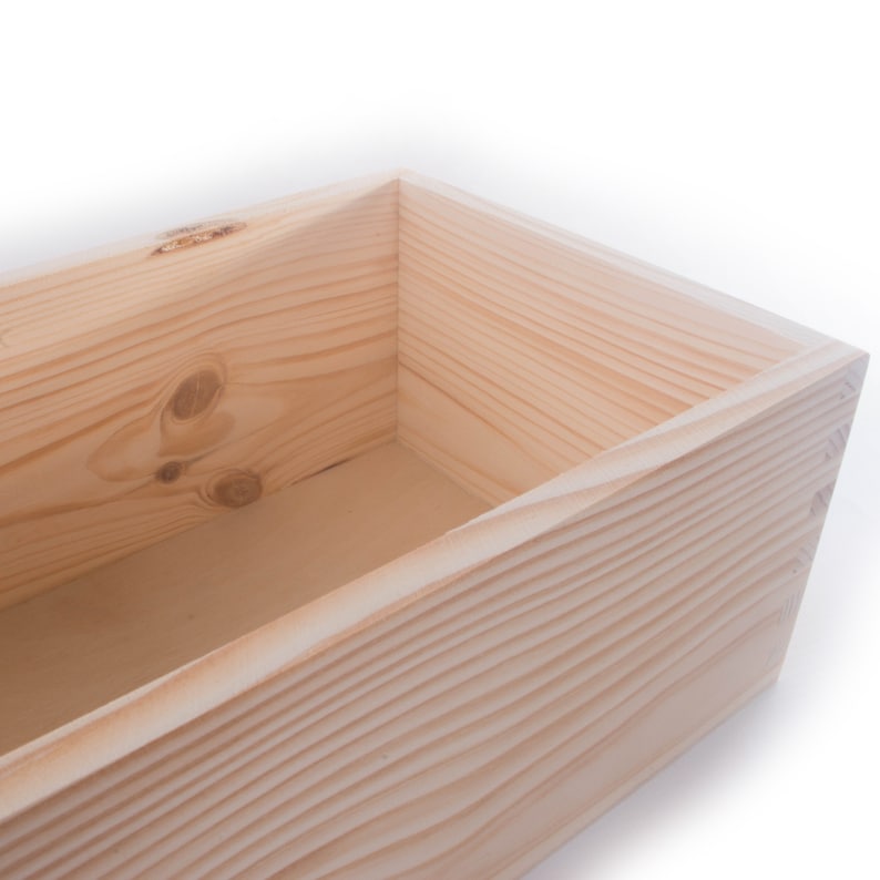 Wooden Open Simple Boxes | Choice of Sizes | Without a Lid | Craft ...