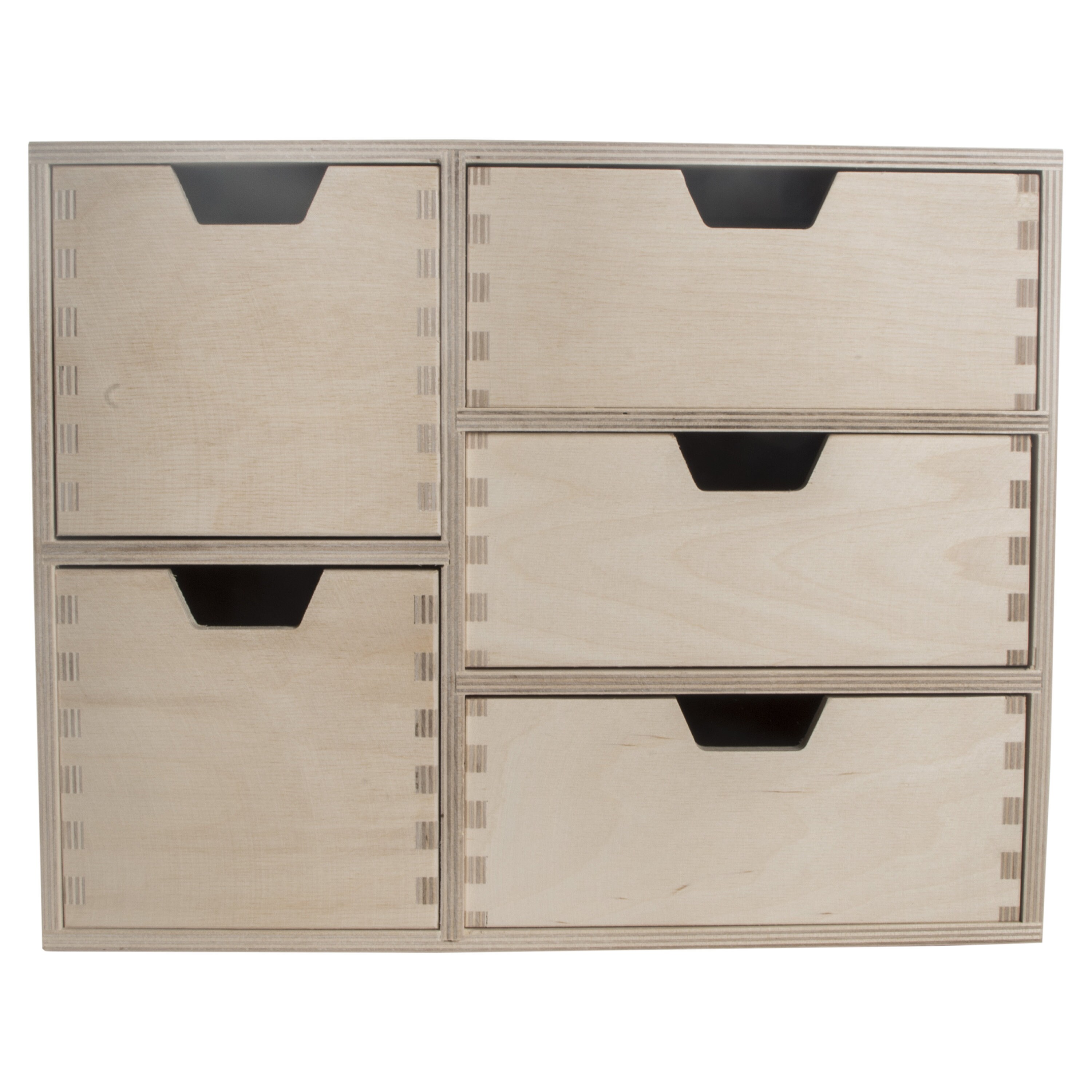 Wooden Mini Chest of 5 Drawers Desktop Organiser Cupboard - Etsy