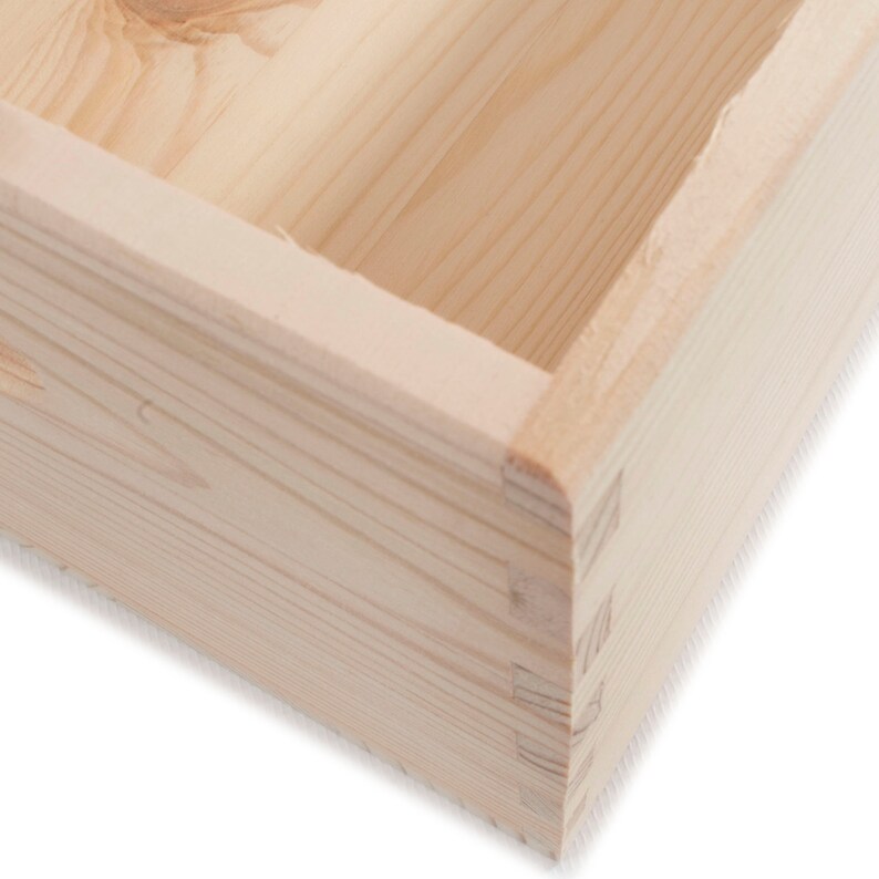 Large Plain Wooden Open Box | 33x25x15 Cm | Natural Pine Display ...