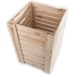 Plain Pinewood Wooden Laundry Bin Basket Storage Box Organiser | Square ...