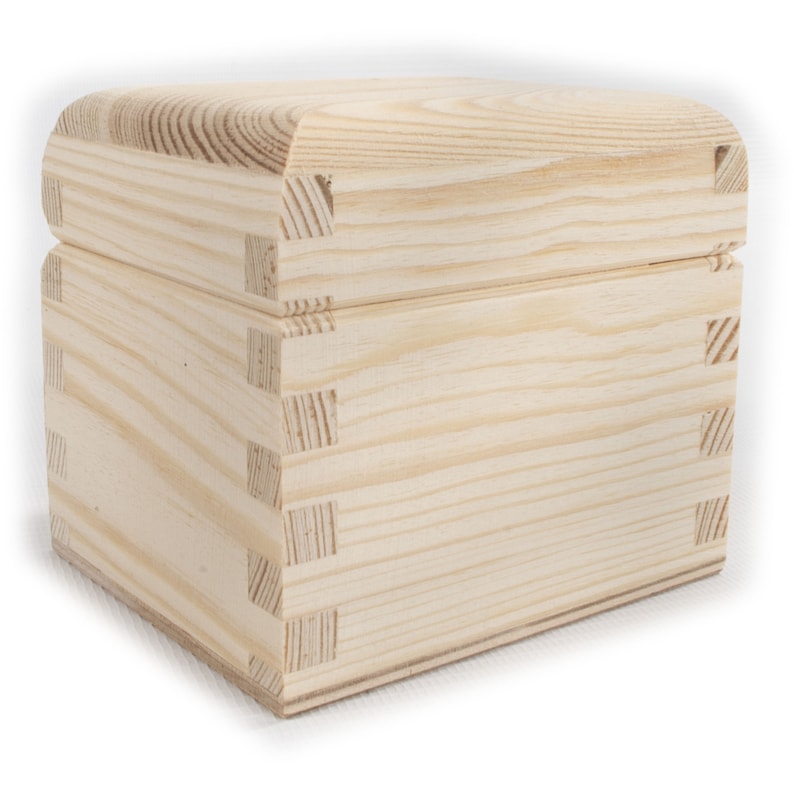 Plain Blank Wooden Small Storage Cube Box With Lid Trinket - Etsy UK