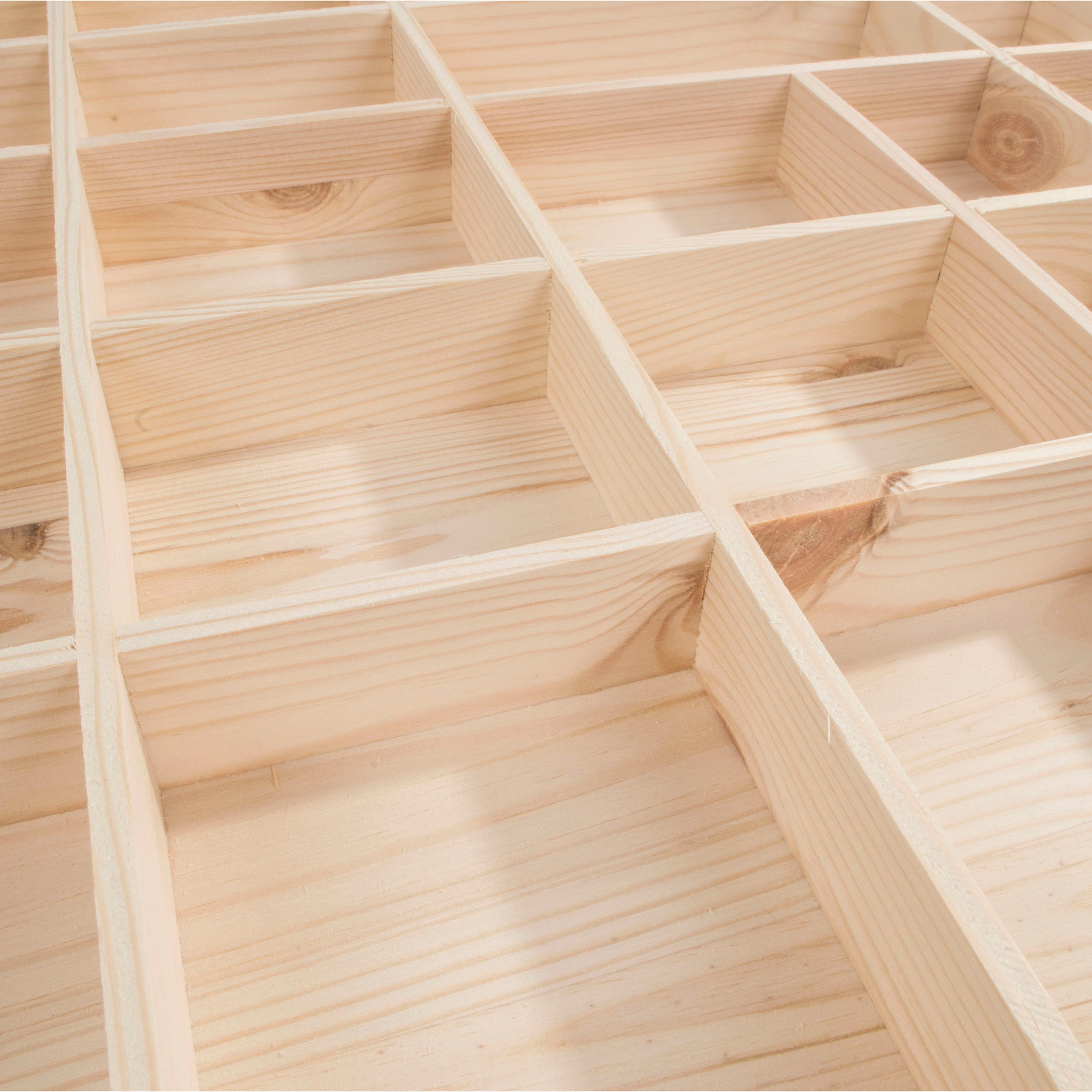 Wooden Trinket Display Shelf 28 Compartments Wall Hanging - Etsy UK