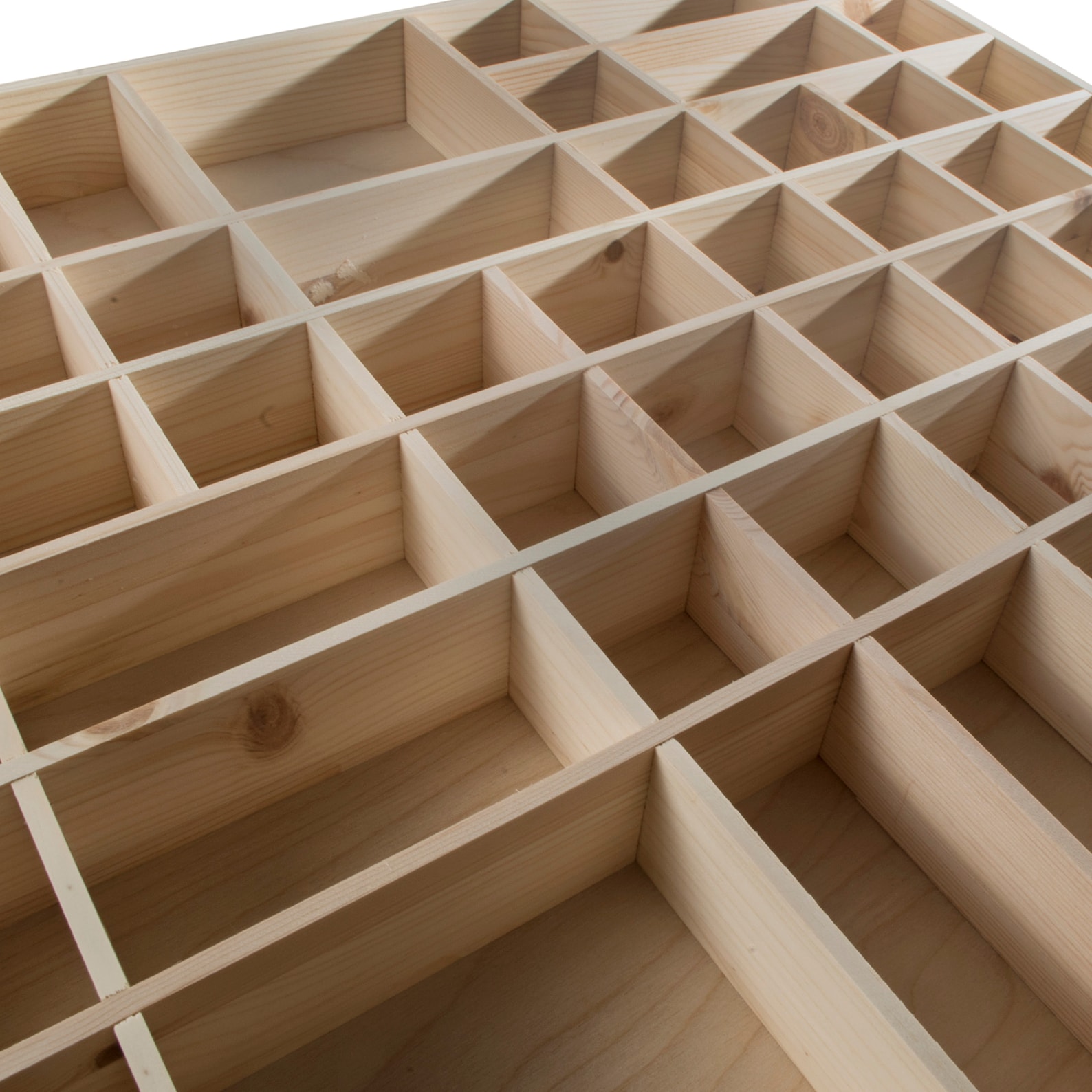 Large Wooden Trinket Display Shelf 51 Compartments Wall - Etsy UK