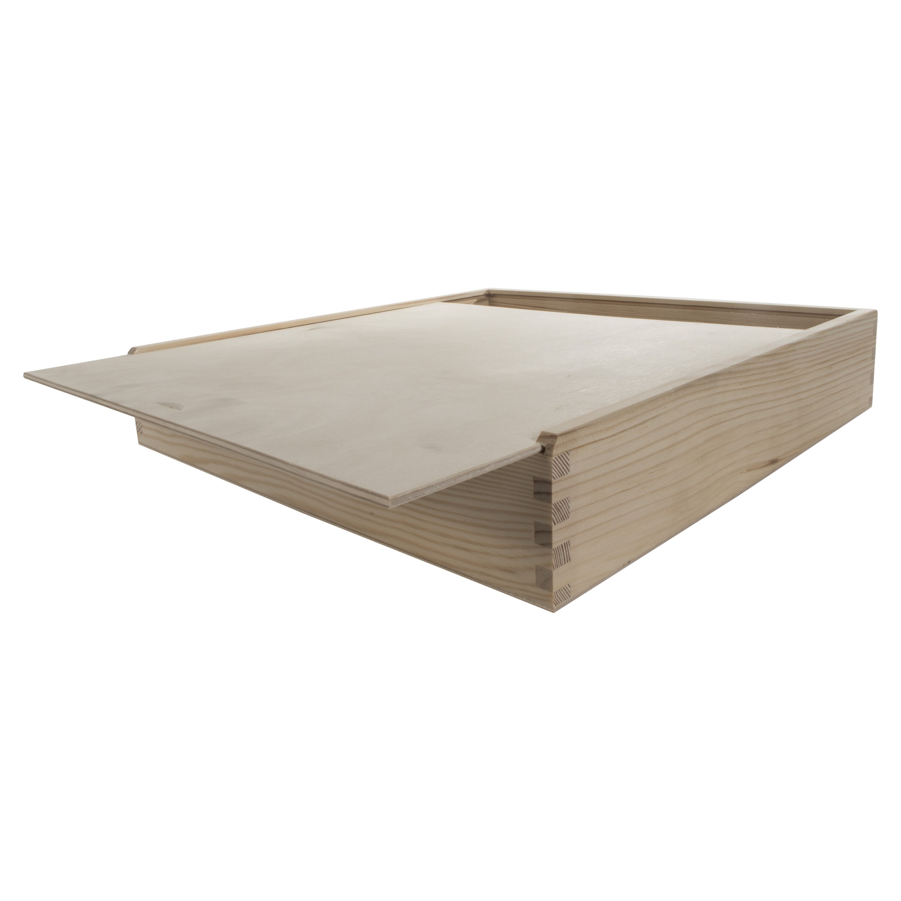 Blank Wooden Sliding Lid Boxes | Small Medium Large | Keepsake Memory ...