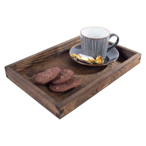Wooden Shallow Tray | Stained & Varnished to Order | 6 Sizes | 80 ...