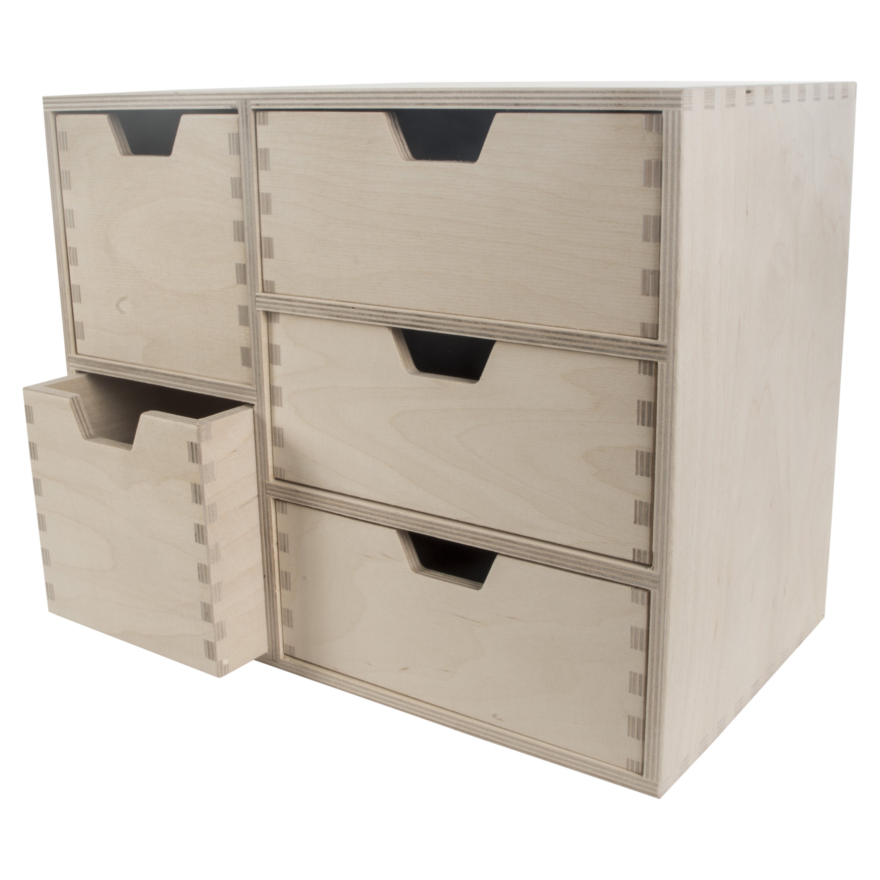 Wooden Mini Chest of 5 Drawers Desktop Organiser Cupboard - Etsy