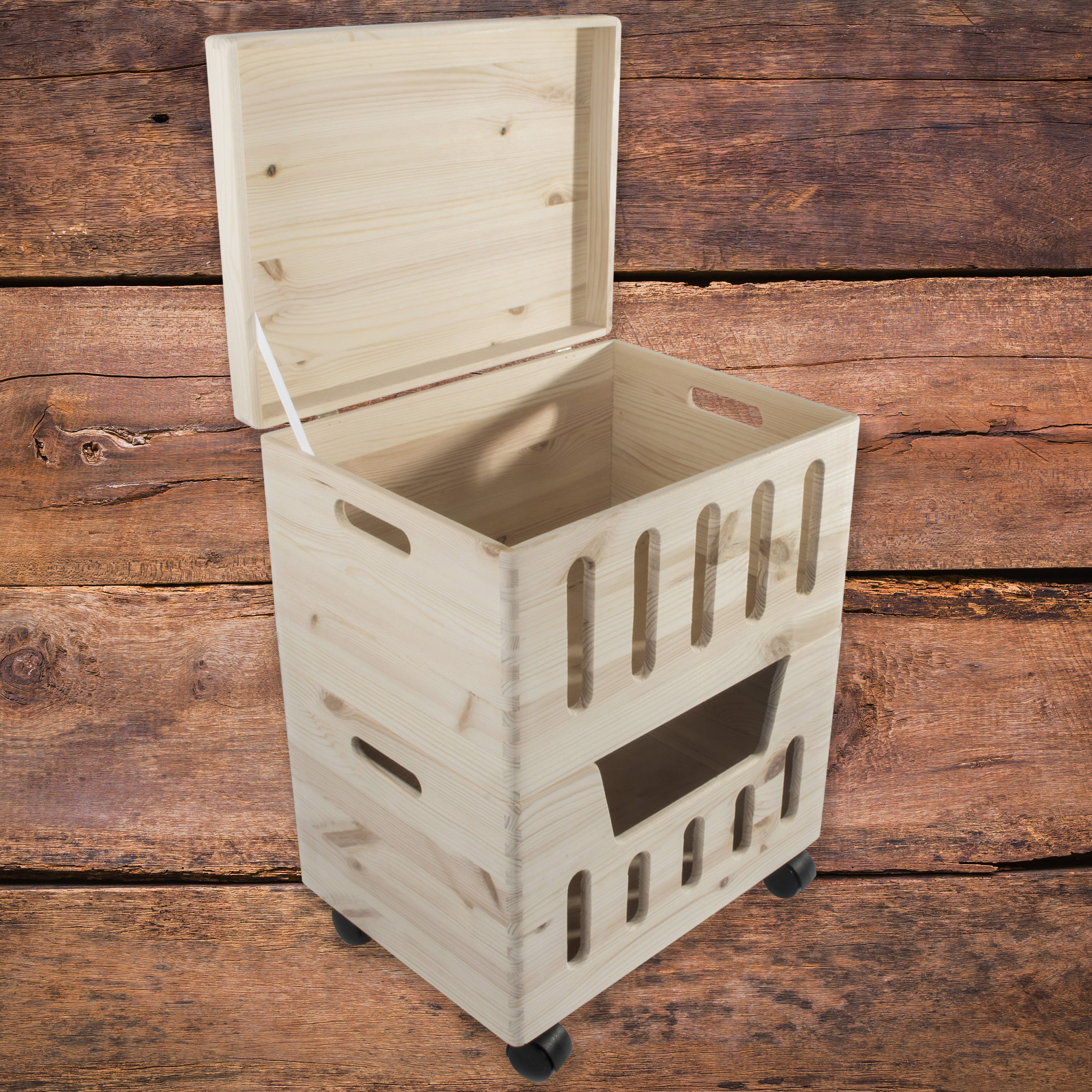 Wooden Storage Boxes Front Cut-outs | Choice of Options | Multi-purpose ...