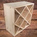 Square Wooden 24 Bottle Wine Rack | 52 X 25 X 52 Cm | Floor Standing ...
