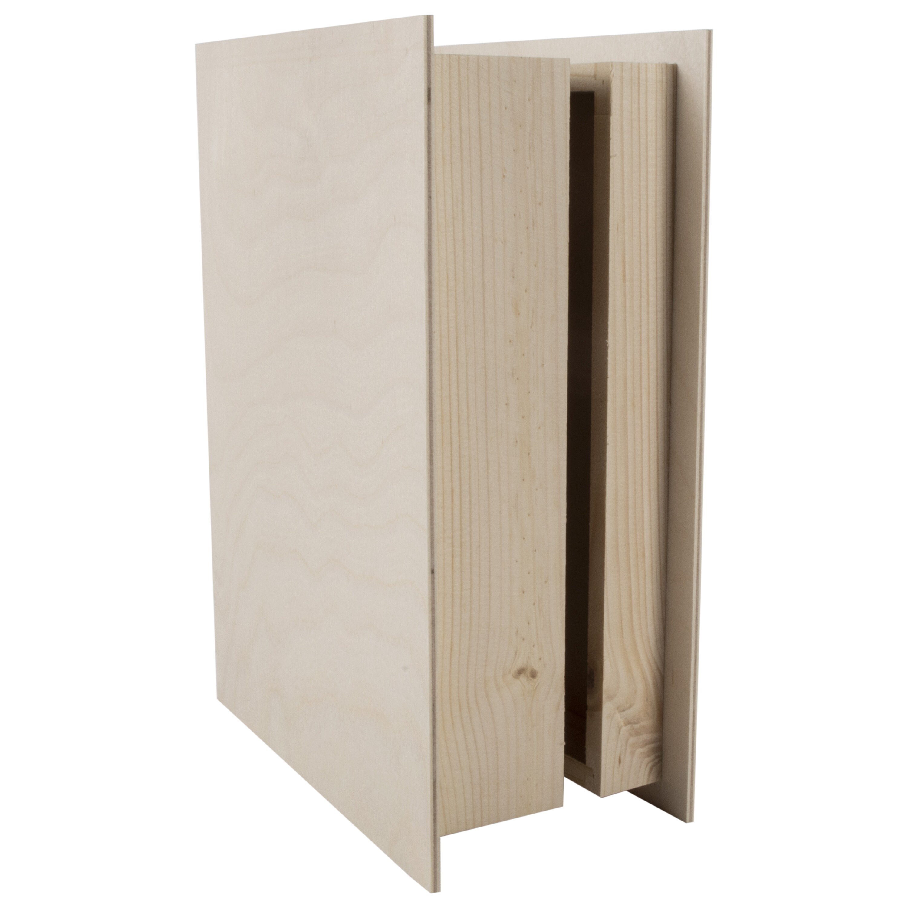 Wooden Book Shaped Box | Trinket Keepsake Bookcase Accessories Memory ...