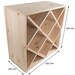 Square Wooden 24 Bottle Wine Rack | 52 X 25 X 52 Cm | Floor Standing ...