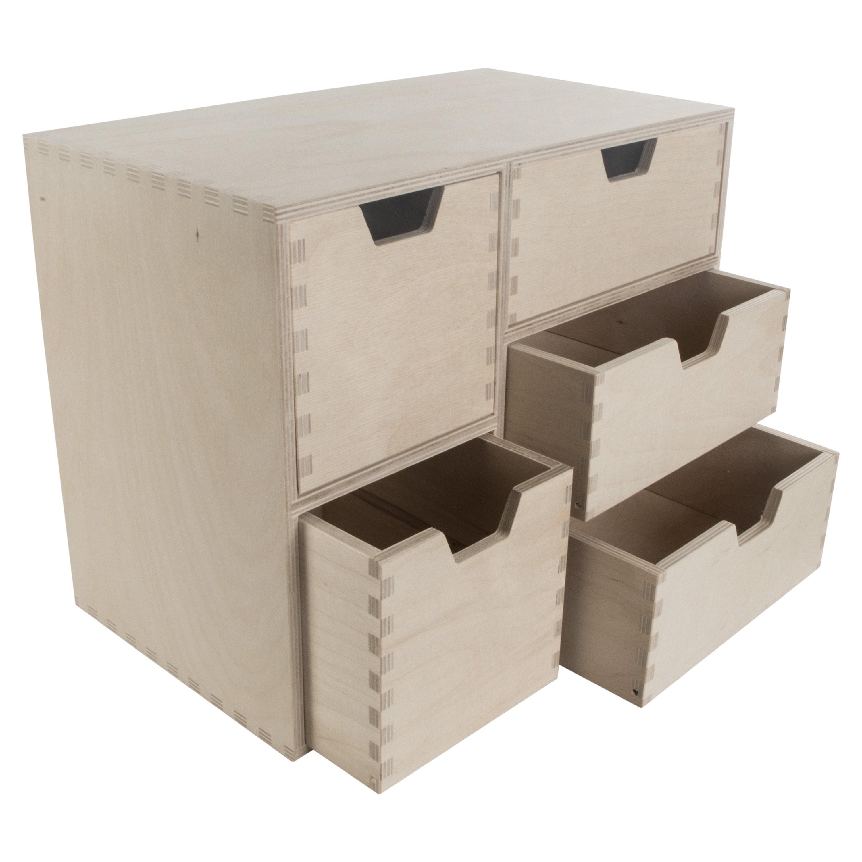 Wooden Mini Chest of 5 Drawers Desktop Organiser Cupboard - Etsy