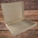 Rectangular Wooden Blank Boxes | Choice of Sizes | Hinged Lid | Craft ...
