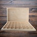 Wooden Gemstone Display Storage Case | 40 Sections Shallow Presentation ...