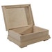 Traditional Style Blank Wooden Boxes With Hinged Lid | Craft Keepsake ...