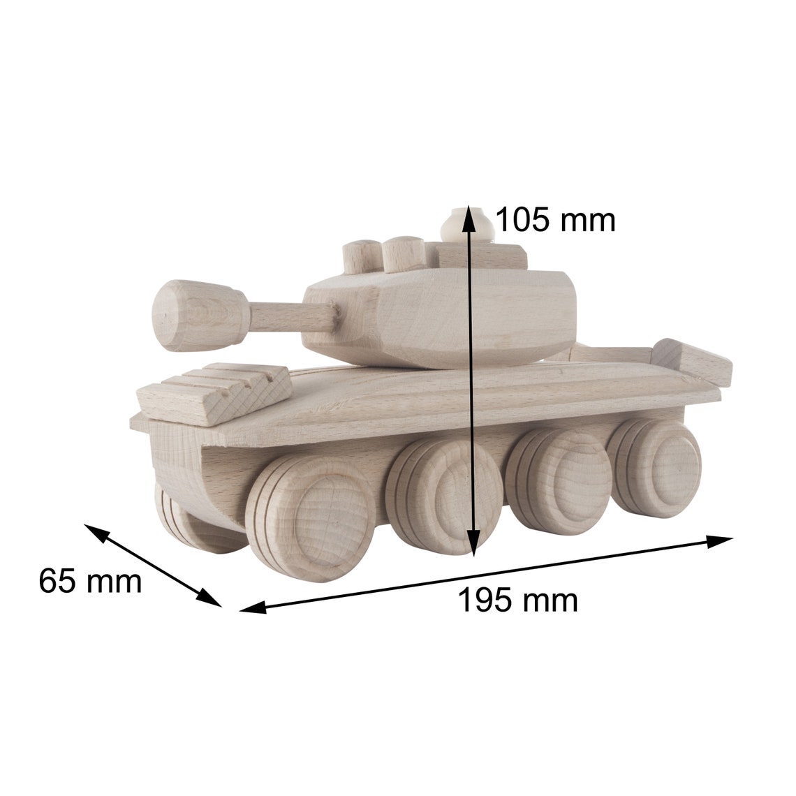 Wooden Tank Military Armored Fighting Vehicles | Handmade Toy | Plain ...