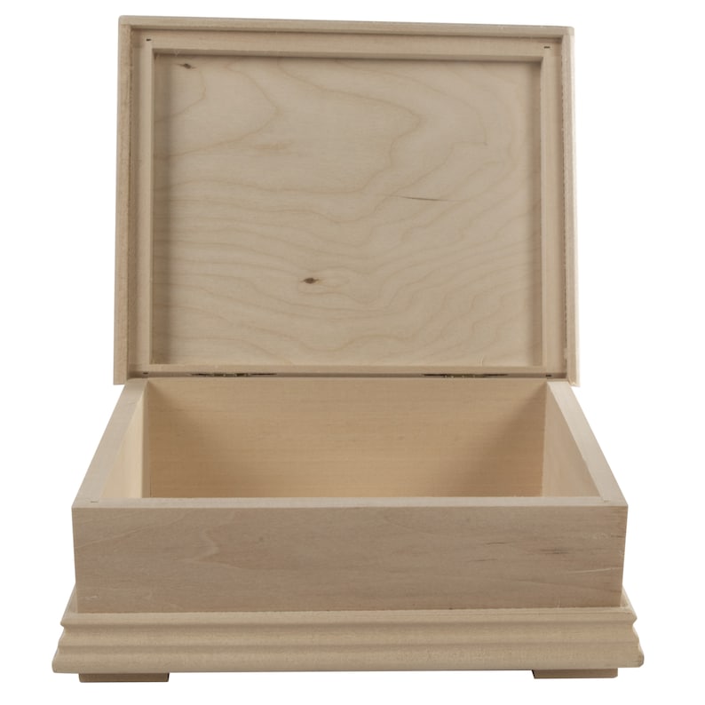 Traditional Style Blank Wooden Boxes With Hinged Lid Craft - Etsy UK