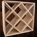 Square Wooden 24 Bottle Wine Rack | 52 X 25 X 52 Cm | Floor Standing ...