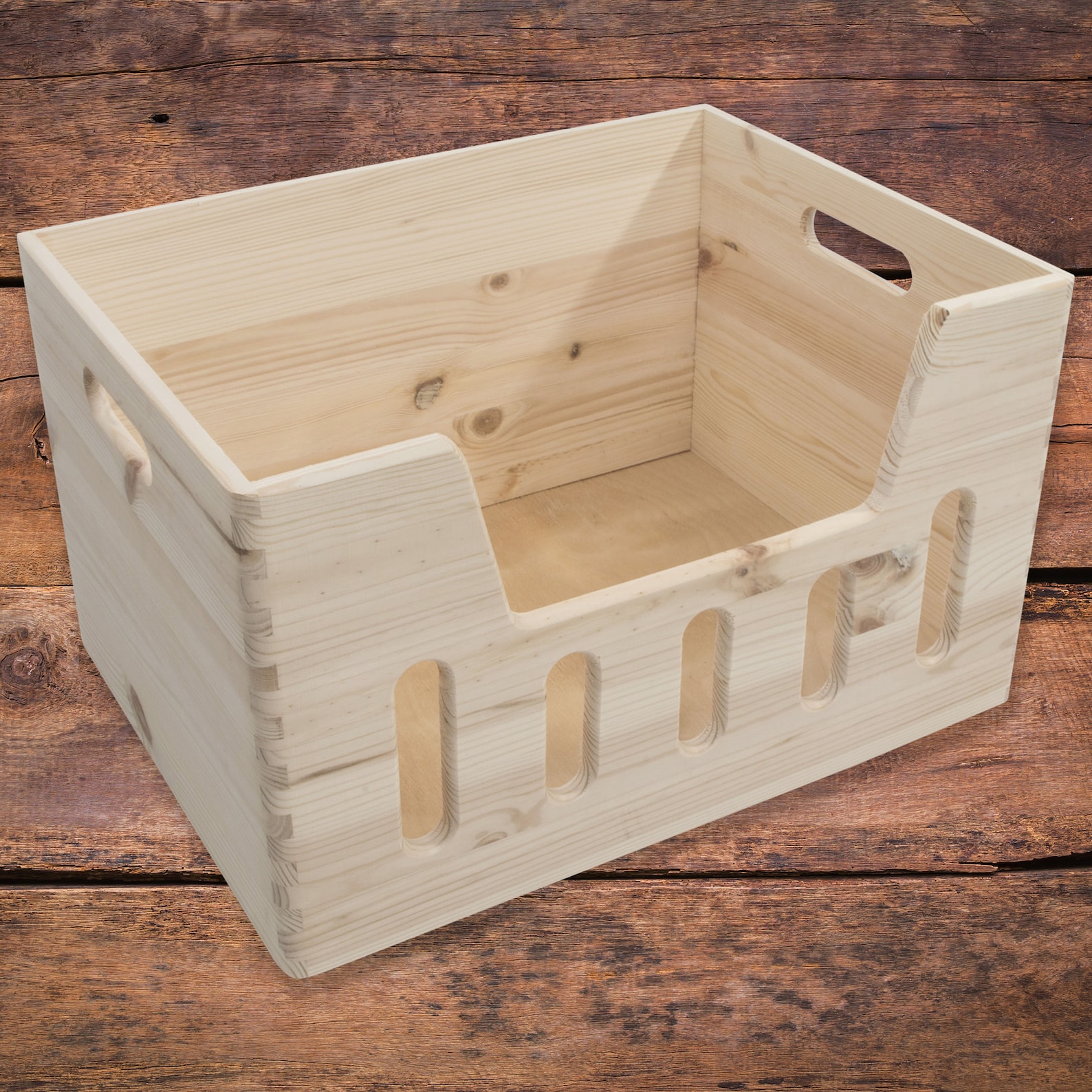 Wooden Storage Boxes Front Cut-outs | Choice of Options | Multi-purpose ...
