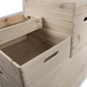 Wooden Stacking Modular Storage Boxes Crates | Make Your Own ...