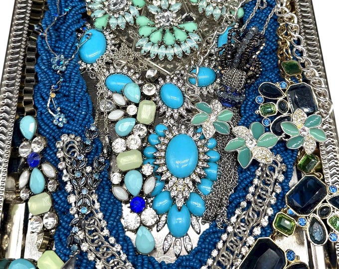 Broken Rhinestone Jewelry Lot Craft Rhinestones Bling Upcycle Repair ...
