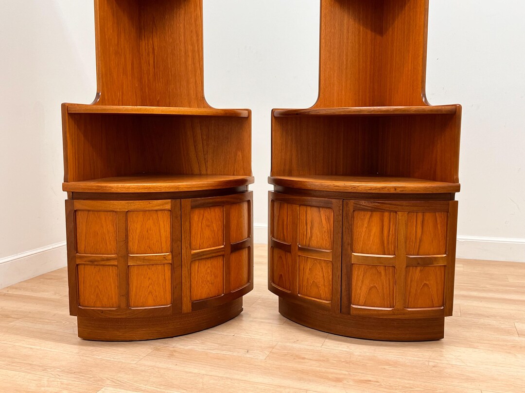 Mid Century Corner Unit/bookshelves Pair by Nathan Furniture of London ...