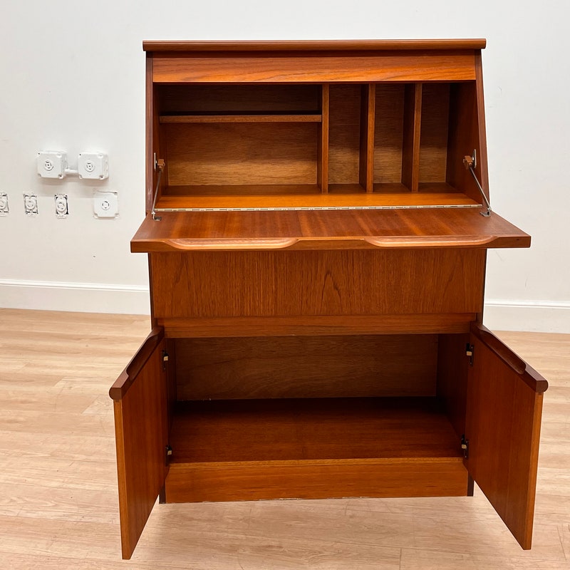Mid Century Secretary Desk - Etsy
